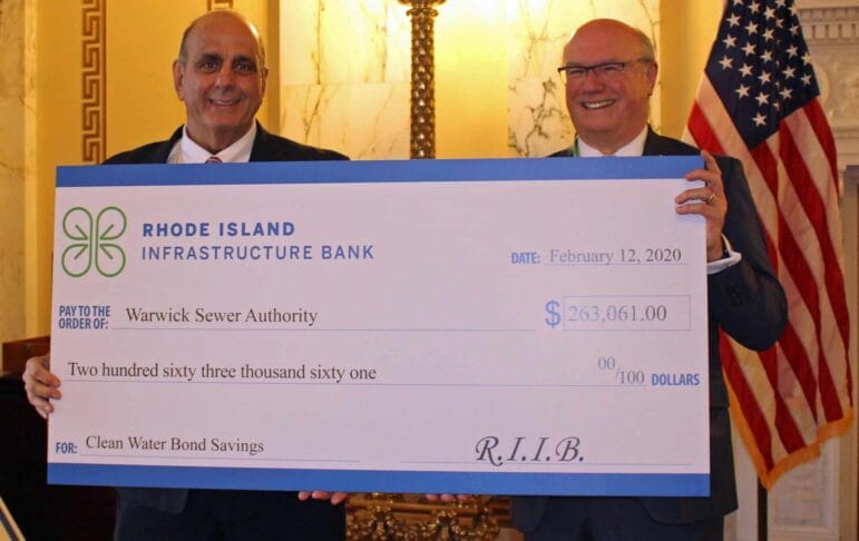 RI Infrastructure Bank Presents $263K To Warwick Sewer Authority ...
